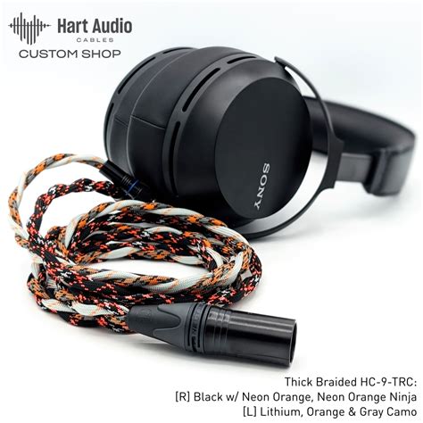 Chbra Hc 9 Trc Thick Braided Dual Collared 3 5mm Trs Balanced Headpho Hart Audio Cables