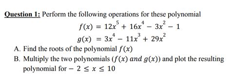 Solved Each Question Should Be Answered In Terms Of Matlab