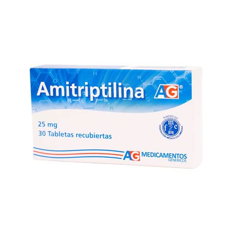 Amitriptilina 25 Mg X 30 Tabletas Galenica Medicamentos Confiables