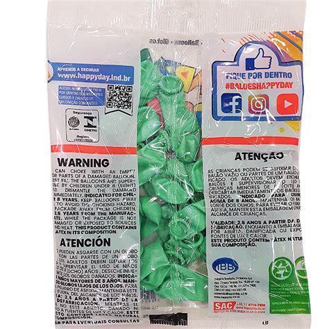 Balão De Latex 5 Polegadas Perolizado Candy Color Verde Água Com 25