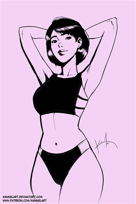 Practice With Swimsuit Succubus By Kannelart On Deviantart