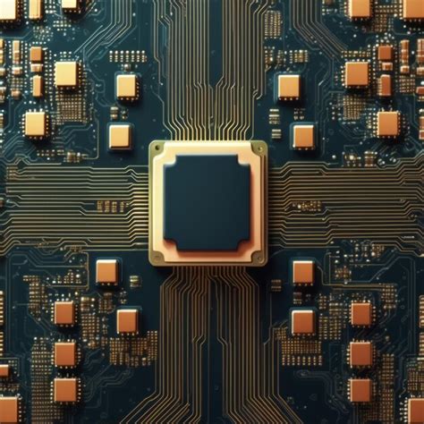 Premium Ai Image Advanced Technology Visualization Circuit Board Cpu Processor Microchip