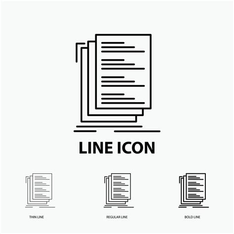 Code Coding Compile Files List Icon In Thin Regular And Bold Line Style Vector