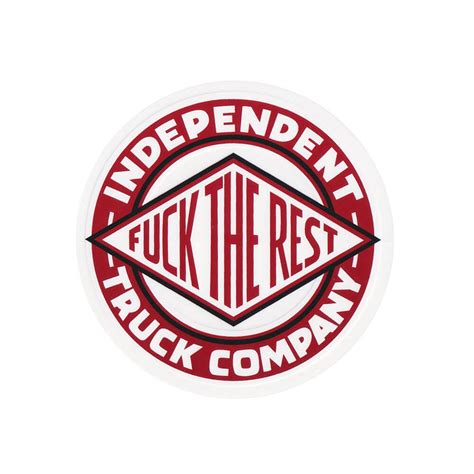 【楽天市場】independent Sticker インディペンデント ステッカー Ftr Summit Red スケートボード スケボー