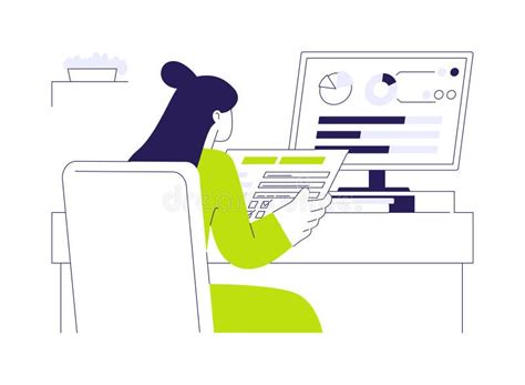 Survey Data Visualization Abstract Concept Vector Illustration Stock