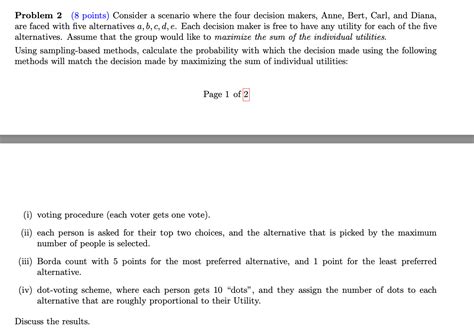 solved problem 2 8 points consider a scenario where the