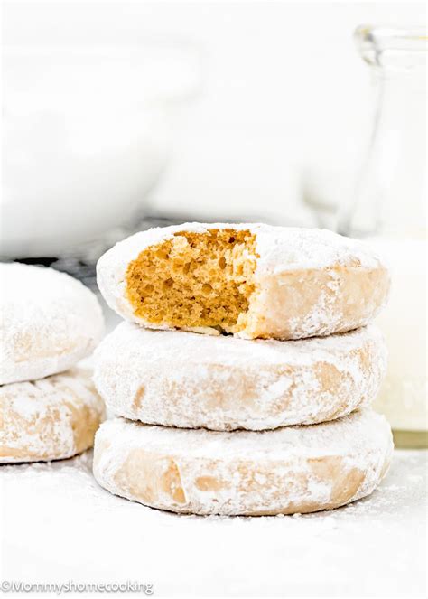 Eggless Old Fashioned Powdered Sugar Donuts Mommys Home Cooking