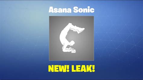 Asana Sonic Leak Fortnite Emote Youtube