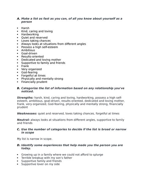 Formative Discussion Activity 2 A Make A List As Fast As You Can Of All You Know About