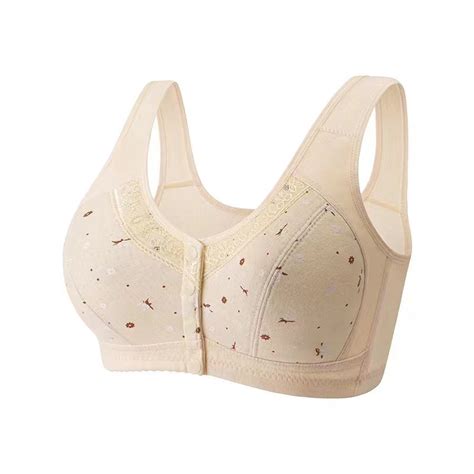Roupa Íntima Feminina Tamanho Grande Algodão Puro Sem Fio Sutiã Linha