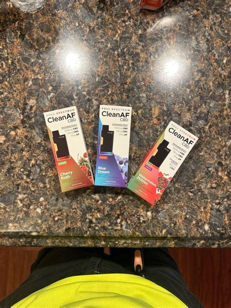 Anyone Ever Try These Full Spectrum Cleanaf Cbd Disposable Vape R Cbd