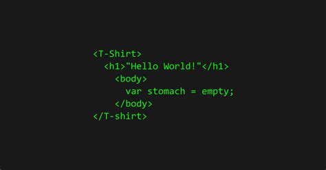 Hello World Code T Shirt TeePublic