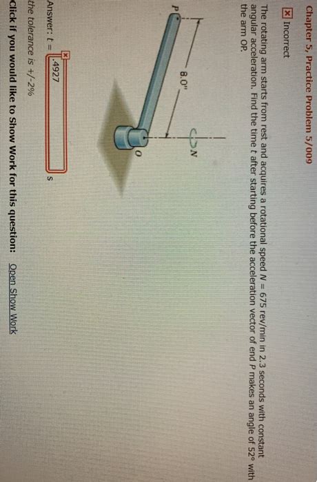 Solved Chapter 5 Practice Problem 5009 Xincorrect The