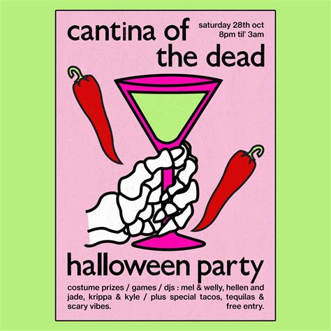 Polly Stuart On Linkedin Poster For Zerox Cantina Halloween Party On