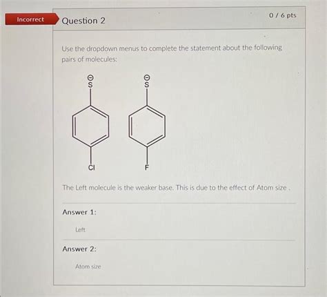 solved use the dropdown menus to complete the statement