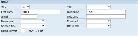 How To Define Name Format Infotype SAP Community