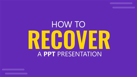 How To Recover A PowerPoint File From The Temp Folder