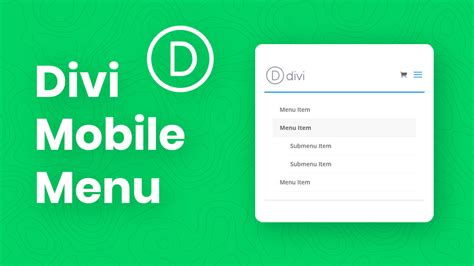 How To Customize And Style The Divi Mobile Menu Tutorial By Pee Aye Creative