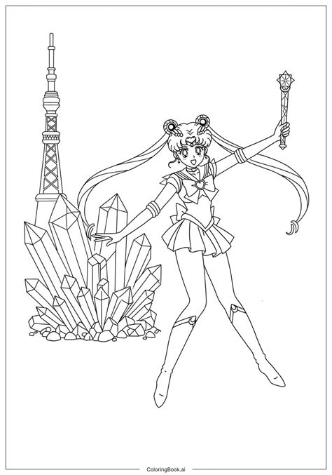 31张美少女战士填色页（免费pdf和png打印）