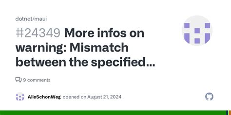 more infos on warning mismatch between the specified x datatype and the current binding context