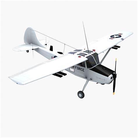 Cessna O 1e Bird Dog 19th Tass 3d Model 59 Obj 3ds Max Free3d