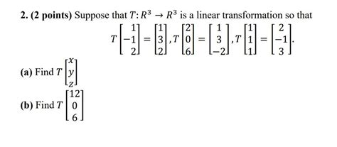 Solved Points Suppose That T R R Is A Linear Chegg
