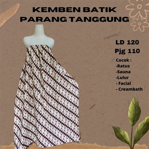 Jual Kemben Dress Batik Siraman Lulur Facial Creambath Motif Batik