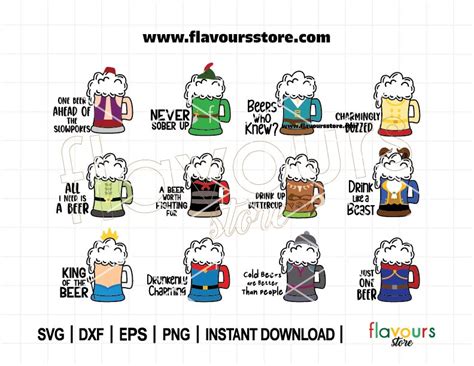 Prince Beer Mug Quotes Bundle Svg Drinking World Beer Mug Bundle Gl