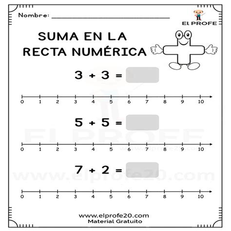 Fichas Sumas En La Recta Numérica