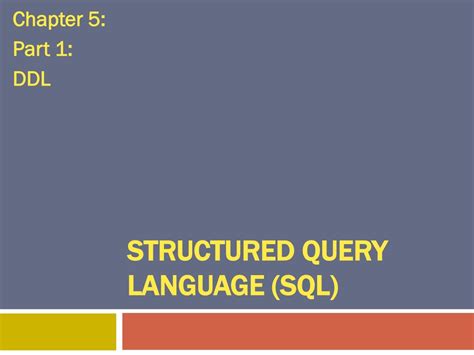 Ppt Introduction To Sql Ddl And Dml Components Explained Powerpoint