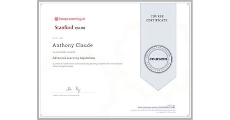 Anthony Claude On Linkedin Completion Certificate For Advanced