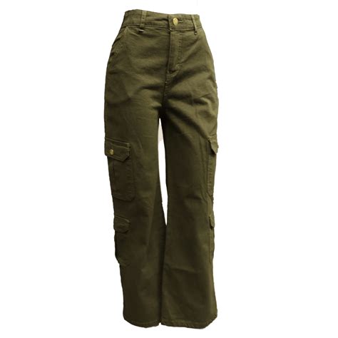 Pantalón Cargo Britos Jeans Mujer Verde Militar Britos Jeans
