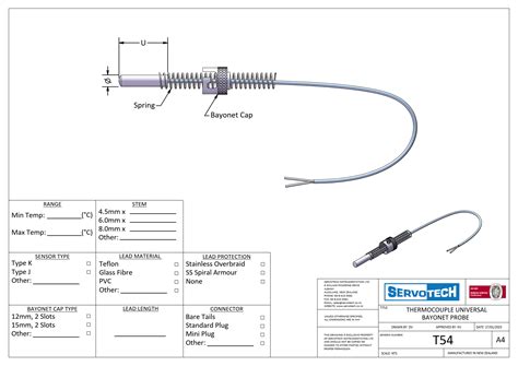 Temperature Probes For Plastic Manufacturing Servotech Instrumentation