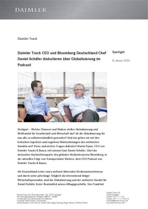 Pressemitteilung Daimler Truck