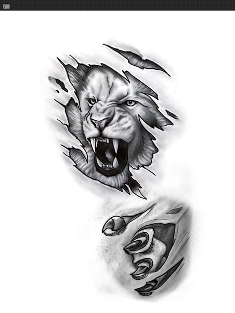 Wolf Claw Tattoo