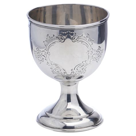 Antique Victorian Sterling Silver Goblet By Joseph And Albert Savory