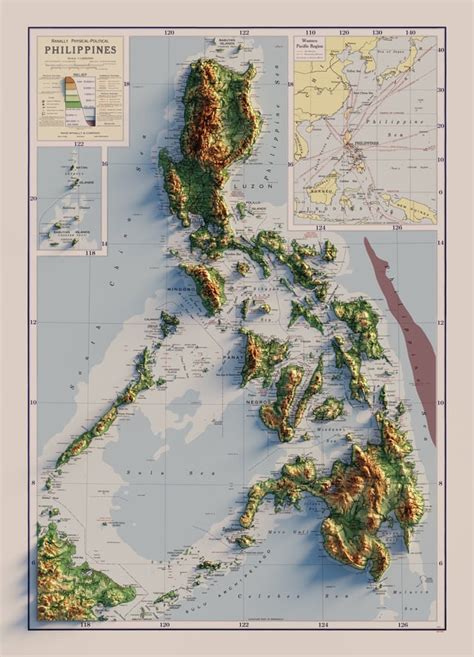 3d Map Of The Philippines By Sean Conway Geospatialist Rmapporn