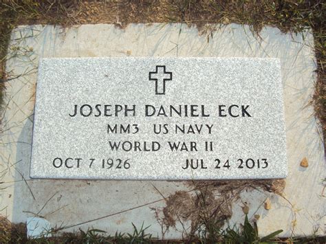 Joseph Daniel Eck 1926 2013 Find A Grave Memorial
