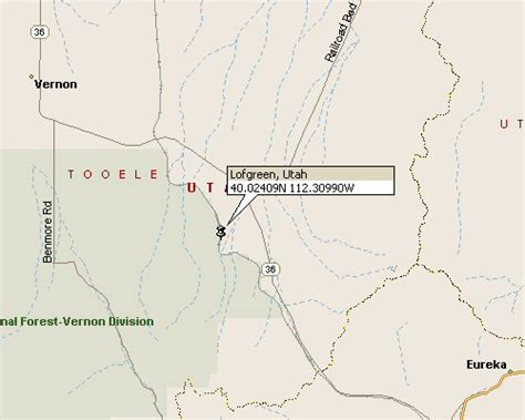 Lofgreen Utah Map 1