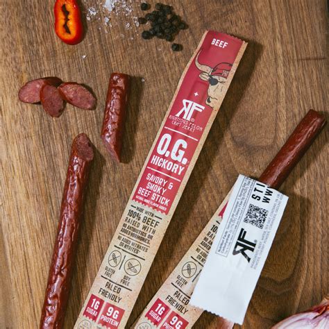 Og Hickory Beef Stick 24 Pack Righteous Felon Craft Jerky