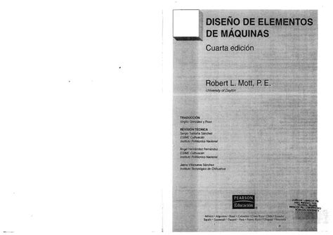 Robert L Mott Diseño Elementos Maquinas Javier Udocz