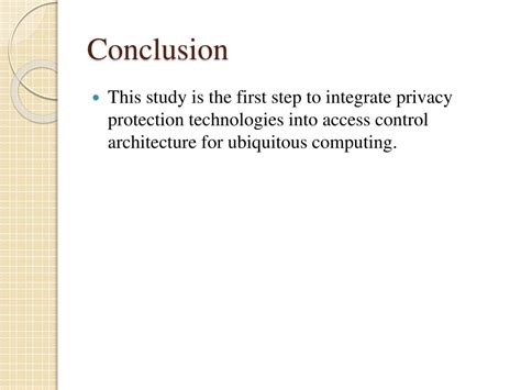 ppt privacy preserving in ubiquitous computing architecture