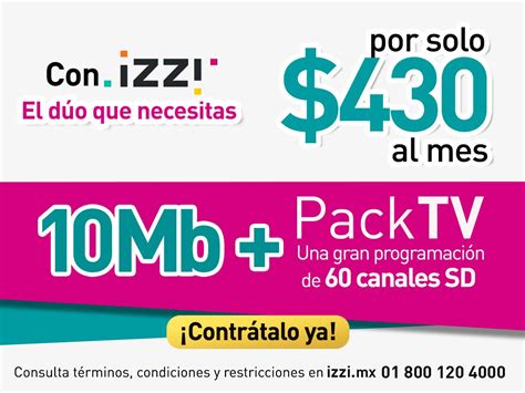 Consultas Sobre Los Paquetes De Izzi En MÉxico