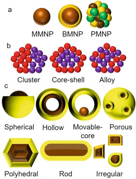 A Mm Bm And Pm Nms B Cluster Core Shell And Alloy And C