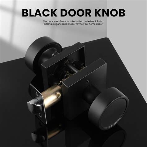 Storage And Organization Modern Passage Door Knobs Matte Black Interior