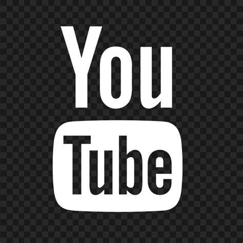 Hd White Youtube Yt Horizontal Logo Png Citypng