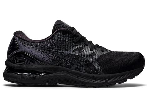 Asics Gel Nimbus 23 Black Womens Fashion Footwear Sneakers On