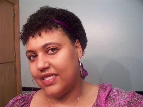 Jen Going Natural Afro Puff With Bangs