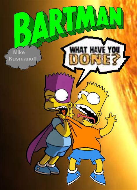 Bart Vs Bartman By Surfingthechaos On Deviantart