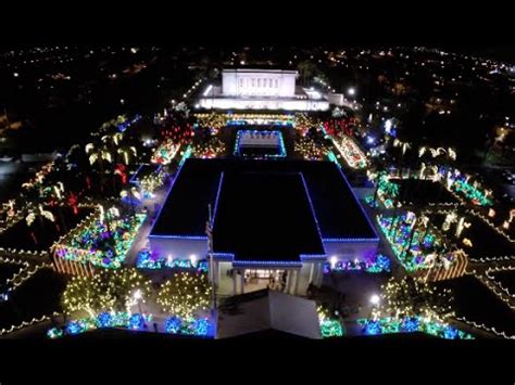 From The Air Mesa Arizona Temple Christmas Lights 2014 Youtube
